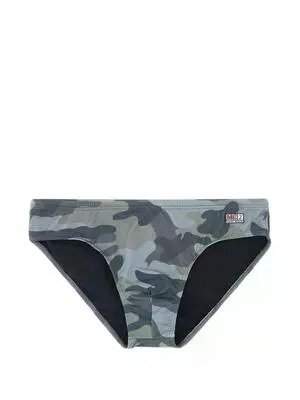 MC2 SAINT BARTH Cayo Camouflage-print Swim Briefs - Grey
