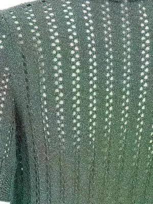 KAOS Openwork Knit Scalloped-edge Sweater