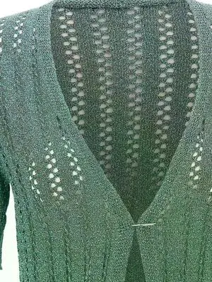 KAOS Openwork Knit Scalloped-edge Sweater