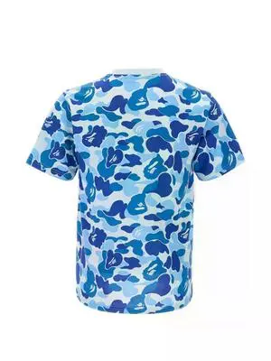 A BATHING APE Abc Camo College T-shirt - Blue