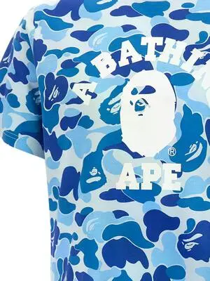 A BATHING APE Abc Camo College T-shirt - Blue