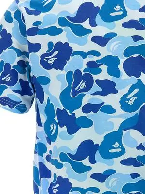 A BATHING APE Abc Camo College T-shirt - Blue