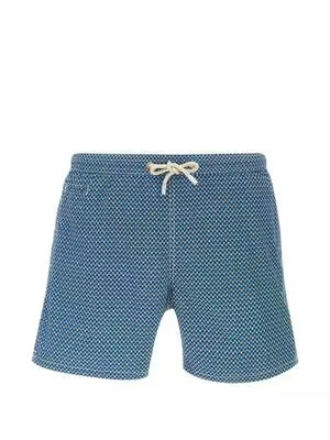 MC2 SAINT BARTH Starfish-print Swim Shorts - Blue
