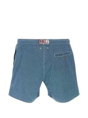 MC2 SAINT BARTH Starfish-print Swim Shorts - Blue