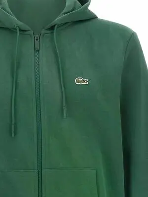 Lacoste Zip-up Logo-patch Hoodie