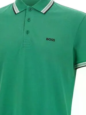 BOSS Paddy Striped-trim Polo Shirt