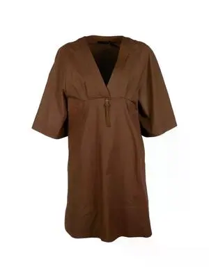 Seventy V-neck Tassel Detail Mini Dress