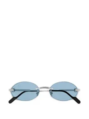 Cartier Rimless Round-frame Sunglasses - Silver
