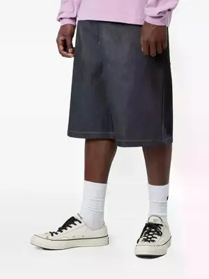 Carhartt Work In Progress Brandon Logo-patch Denim Shorts