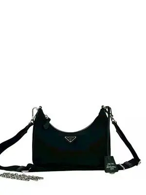 Prada Re-nylon Re-edition 2005 Saffiano Trimmed Satchel - Black