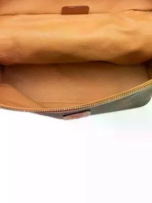 Celine Macadam Coated Canvas Vanity Bag - Brown