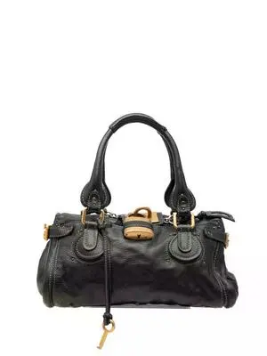 Chloé Leather Paddington Handbag - Black