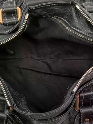 Chloé Leather Paddington Handbag - Black