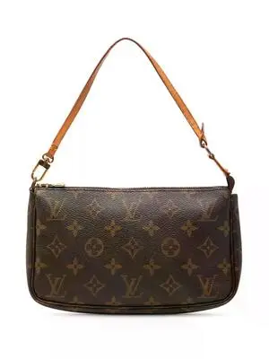 LOUIS VUITTON Monogram Pochette Accessoires Shoulder Bag - Brown