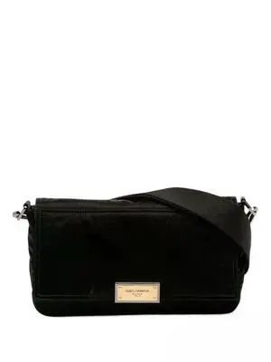 Dolce & Gabbana Nylon Logo Plaque Messenger Bag