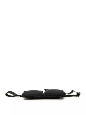 Gucci Gg Canvas Double Pocket Belt Bag - Black