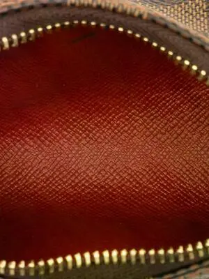 LOUIS VUITTON Damier Ebene Papillon Pochette Handbag - Brown