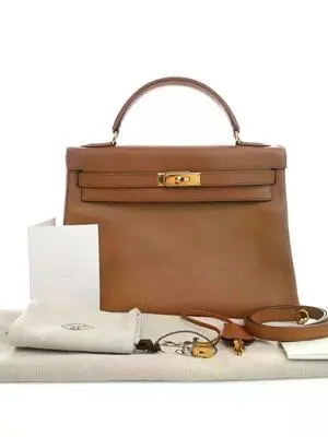 Hermès 1998 Epsom Kelly Retourne 32 Satchel - Brown