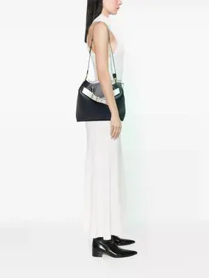 Burberry Leather Marais Belt Bag Satchel - Blue
