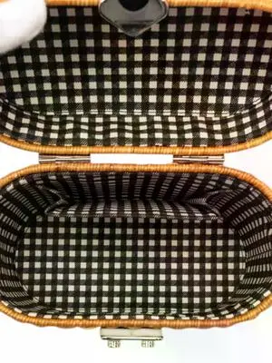 Miu Miu Wicker Top Handle Satchel