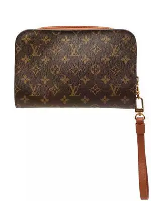LOUIS VUITTON Monogram Orsay Clutch Bag - Brown