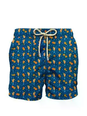 MC2 SAINT BARTH Peach Print Swim Shorts