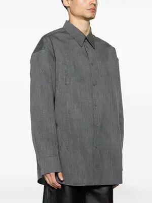JIL SANDER Textured Wool Overshirt