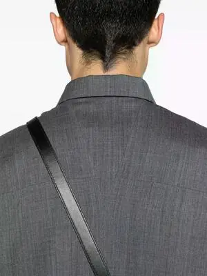 JIL SANDER Textured Wool Overshirt