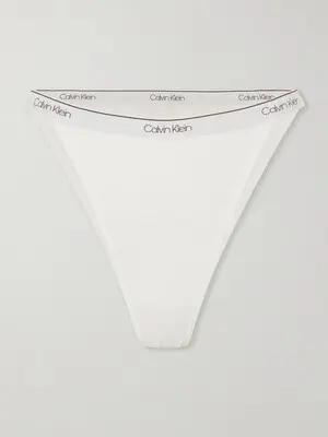 Calvin Klein Thea Cotton-blend Briefs - White