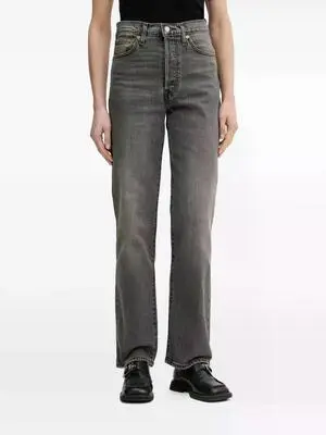 LEVI'S Ribcage Straight Leg Jeans - Grey