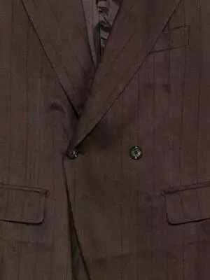 Tagliatore Pinstripe Double-breasted Suit - Brown