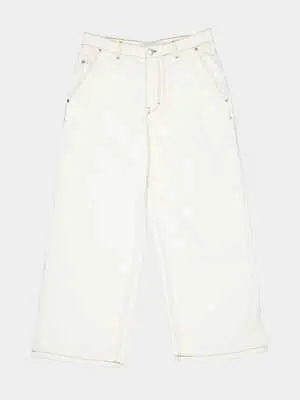 AMI Paris Wide Leg Denim Trousers