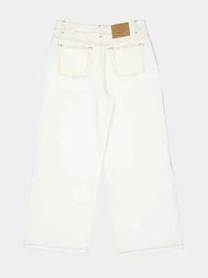 AMI Paris Wide Leg Denim Trousers