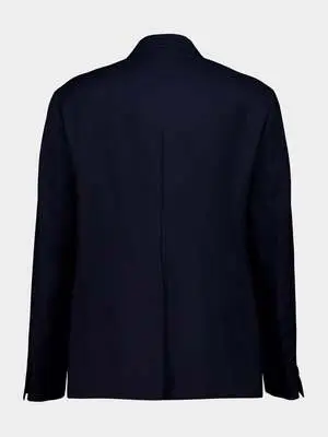 Fendi Dark Wool Canvas Blazer