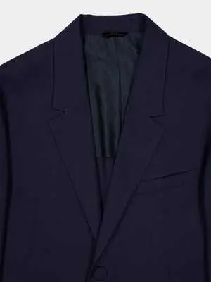 Fendi Dark Wool Canvas Blazer
