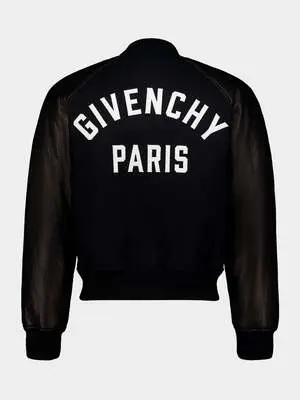 Givenchy Logo Paris Bomber Jacket