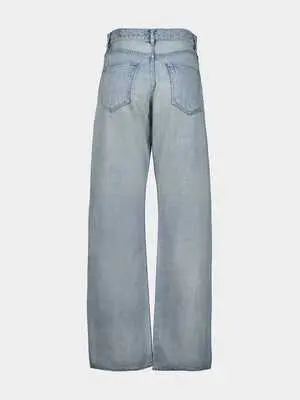 Auralee Selvedge Denim Relaxed Fit Trousers - Blue