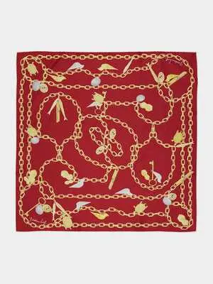 Givenchy Cherry Lucky Charms Silk Square