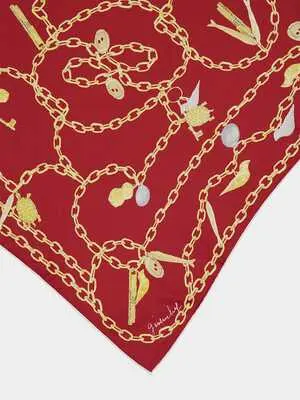 Givenchy Cherry Lucky Charms Silk Square