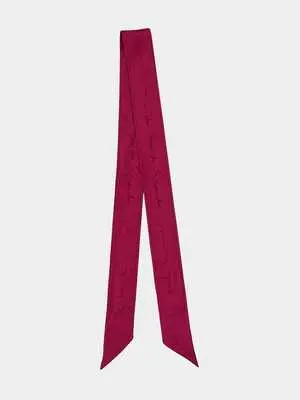 Givenchy Red Cherry Signature Silk Bandeau - Pink