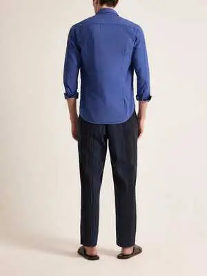 Orlebar Brown Nightfall Giles Poplin Shirt - Blue