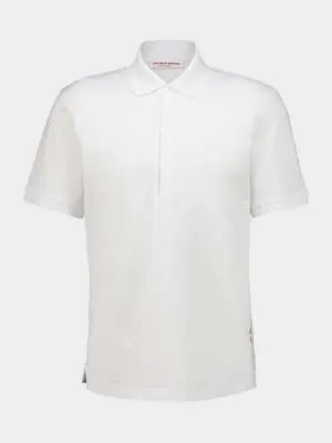 Orlebar Brown Bruno Classic Fit Pique Polo - White
