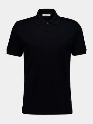 Orlebar Brown Bruno Pique Stitch Polo - Black