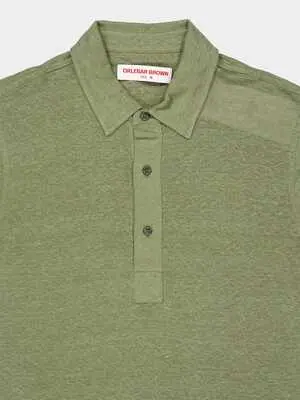 Orlebar Brown Herbal Sebastian Tailored Linen Polo - Green