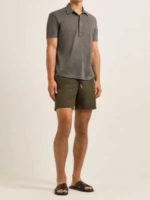 Orlebar Brown Elephant Sebastian Tailored Linen Polo