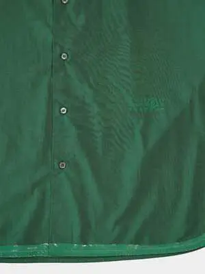MAISON MARGIELA Poplin Shirt Jacket With Coated Hem - Green