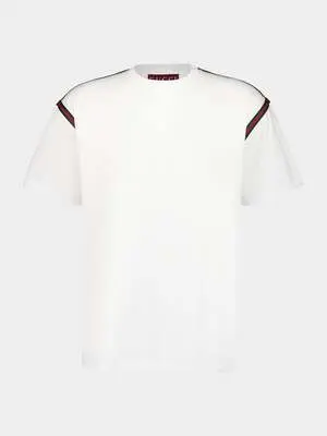 Gucci Embroidered Cotton T-shirt - White