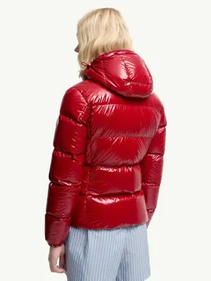 Moncler Glareins Braided Trim Short Down Jacket