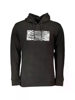 Roberto Cavalli Zebra Print Hoodie - Black