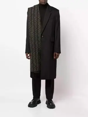 Fendi Logo-print Virgin-wool Scarf
